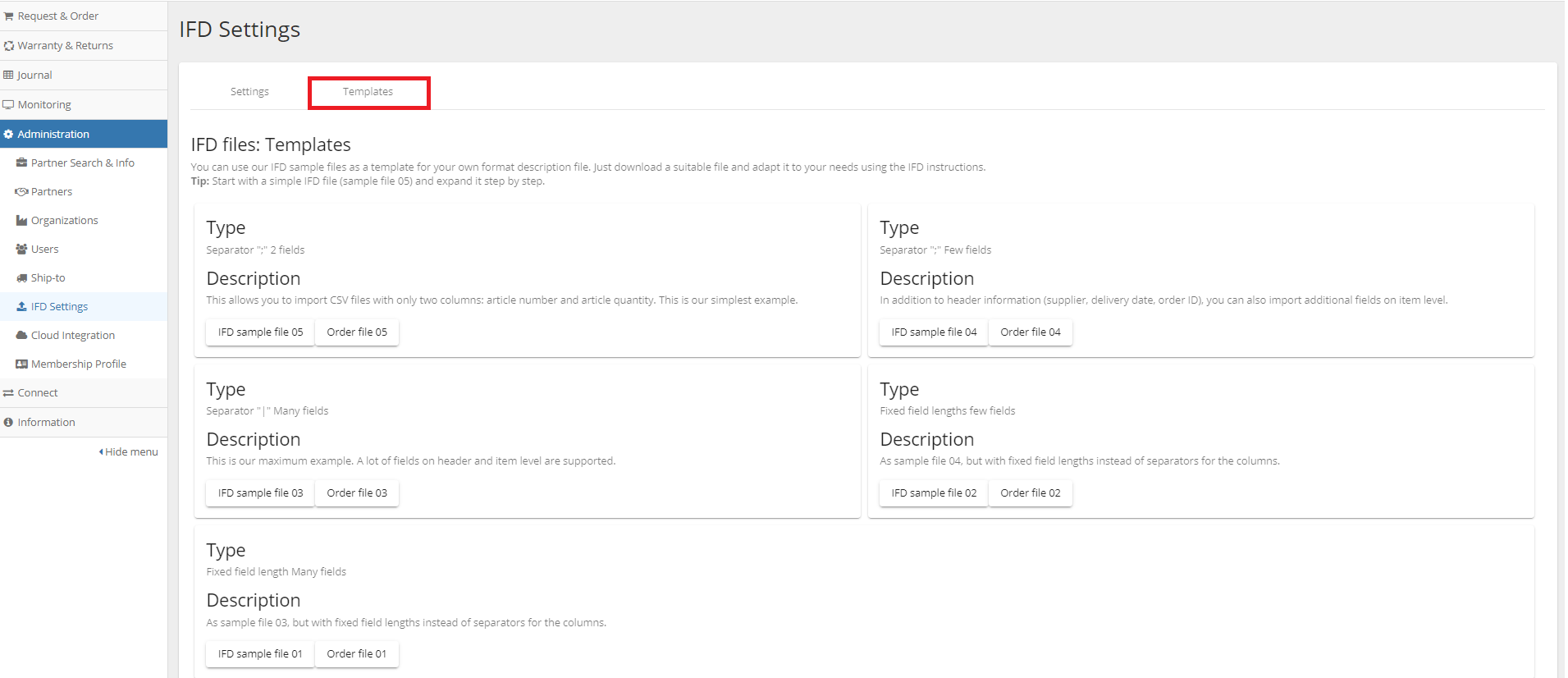 How to configure IFD Settings for your organizations | TecCom Wiki